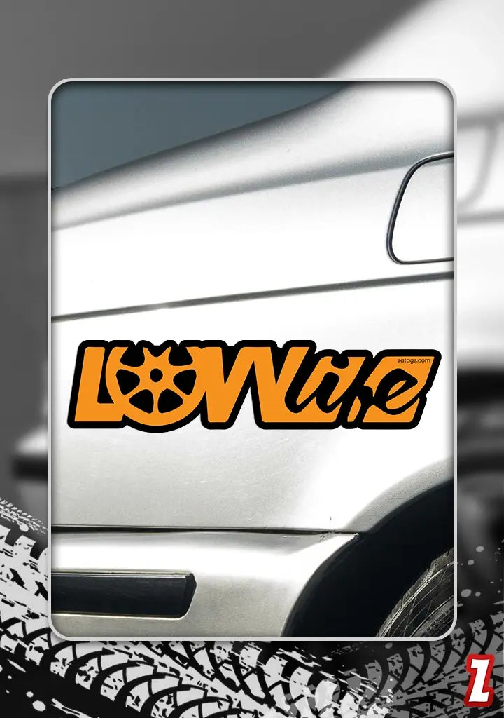 Low Life - Reflective Bumper Sticker | Zatags – Zatags